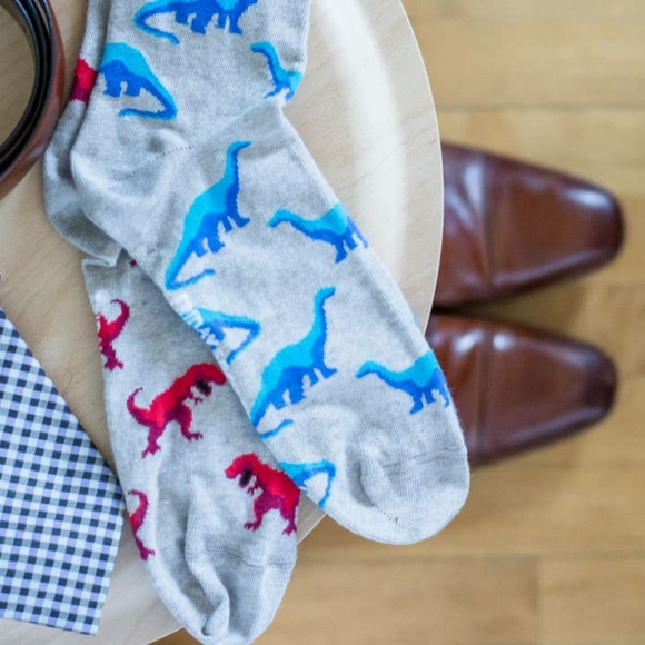 Kooky'S Kloset | Underwear & Socks | Mens Socks Dinosaurs Eco Friendly ...